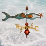 Mermaid Weathervane, Classic - Ferro Weathervanes