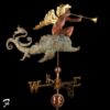 Victorian Dolphin & Cherub Weathervane