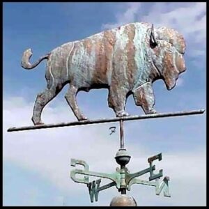 Buffalo / Bison Weathervane - Ferro Weathervanes